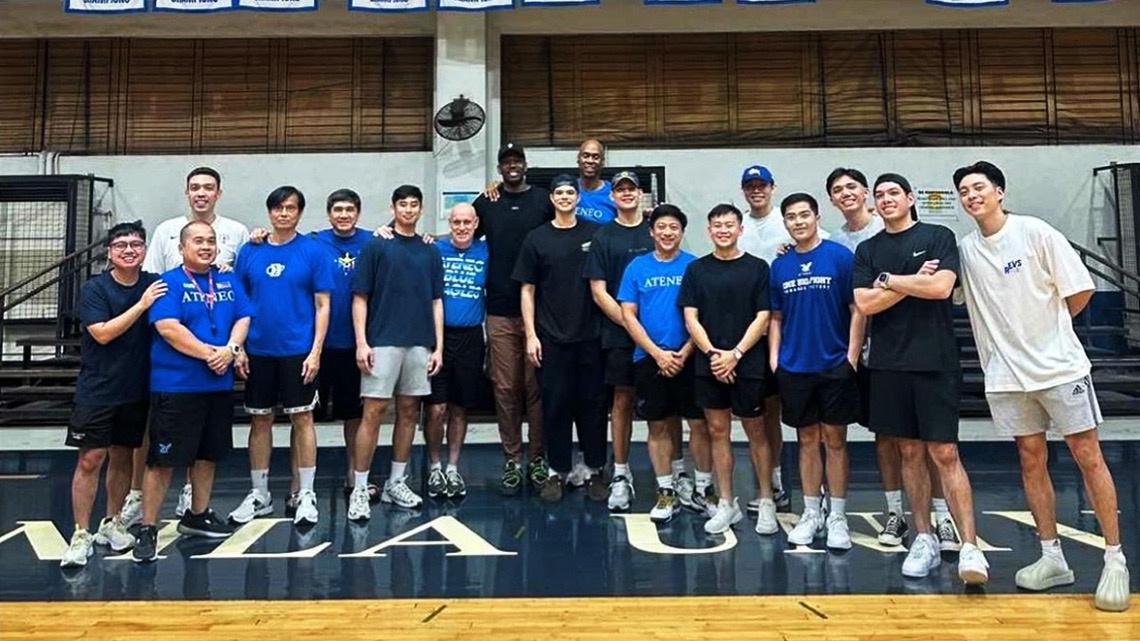 BEBOB Tradition: former Blue Eagles visit UAAP S87 Ateneo team - ALL-STAR